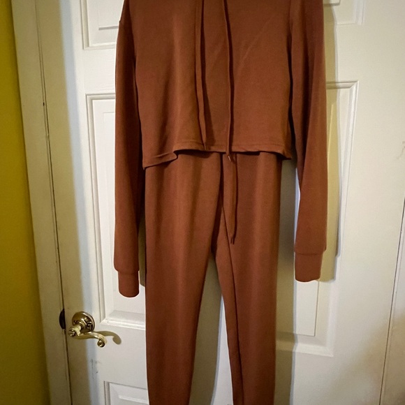 New Mix | Pants & Jumpsuits | New Mix Cozy Brown Jumpsuit | Poshmark